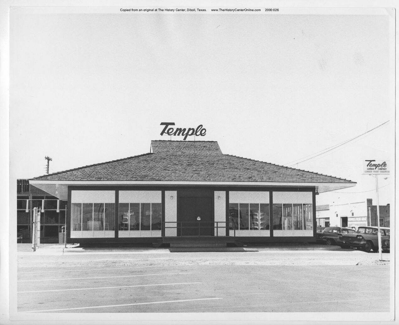 Temple Lumber Company's remodeled retail store,… | The History Center