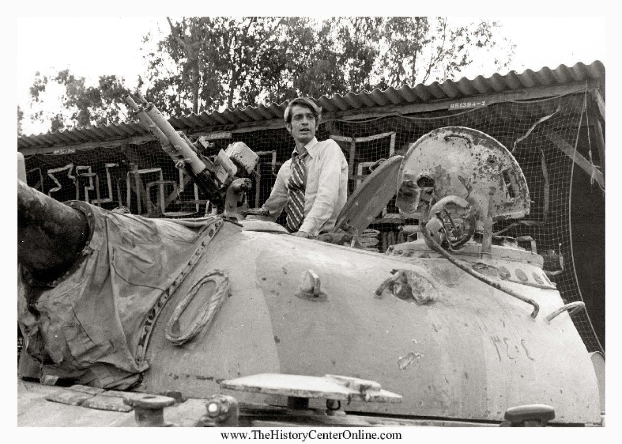 Charlie Wilson atop Captured Russian Tank in… | The History Center