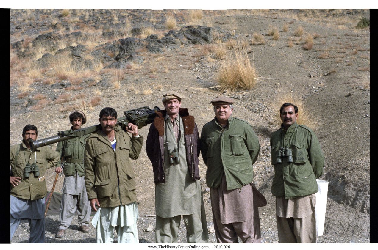 Charlie Wilson with Mujahideen, 1987 | The History Center