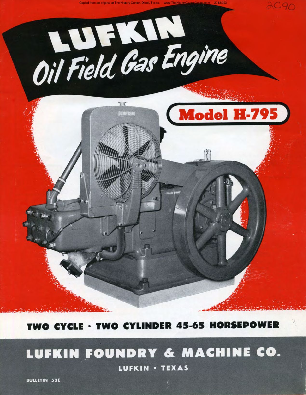Oil Field Gas Engine Model H-795 | The History Center