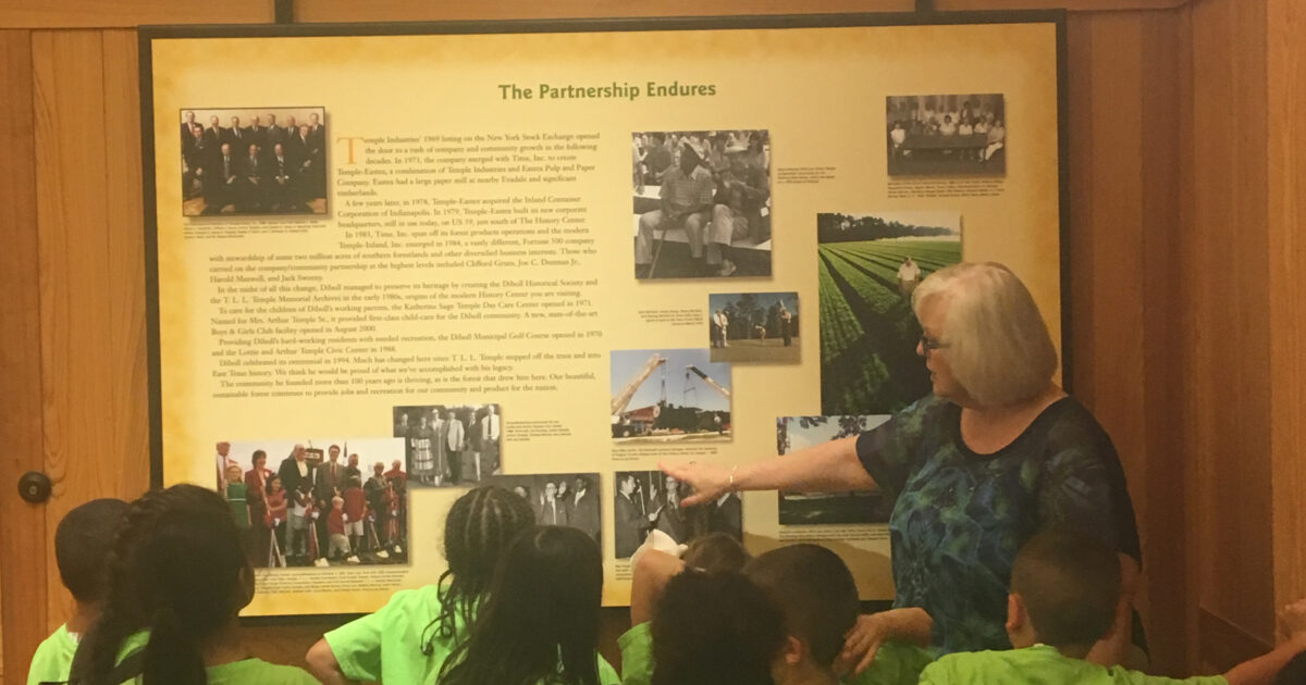 Diboll First Graders Visit The History Center | The History Center